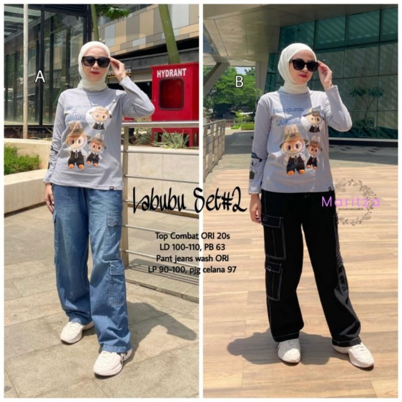 Jual NEW SETELAN MUSLIM WANIT KEKINIAN LABUBU#2 BY MARITSA | Shopee ...