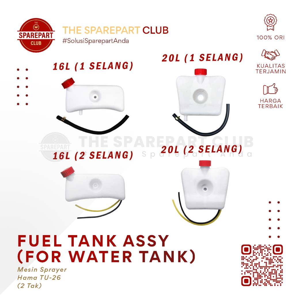 Jual Tangki Bensin Tengki Minyak Untuk Tangki Air Sprayer Hama TU26 TU ...