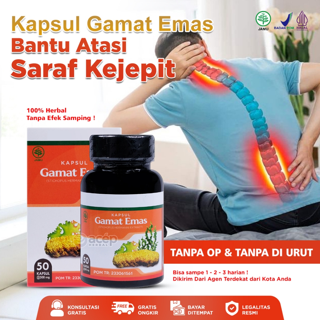 Jual Obat Saraf Kejepit Sakit Pinggang Nyeri Sendi Asam Urat Rematik Sakit Bokong Tulang Ekor ...