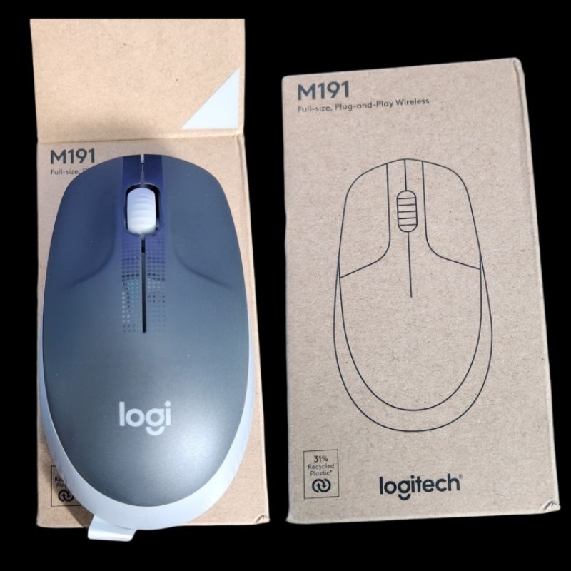 Jual Mouse Logitech M191 wireless original mid grey | Shopee Indonesia
