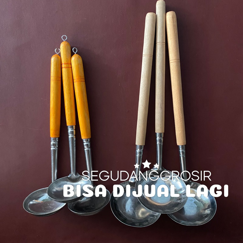 Jual IRUS SAYUR SEDANG MURAH / IRUS GAGANG KAYU / CENTONG SAYUR / IRUS ...