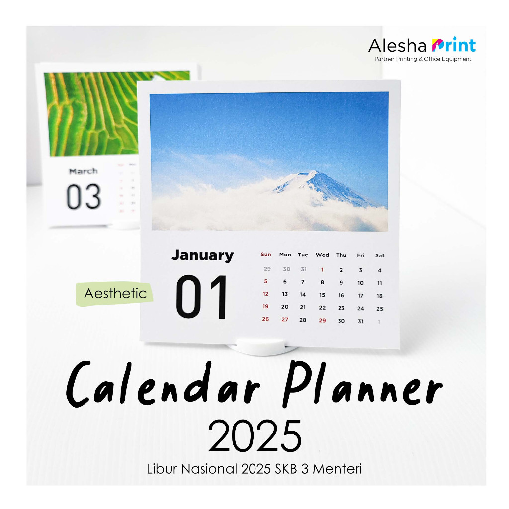 Jual Kalender kucing meja aesthetic | kalender duduk minimalis ...