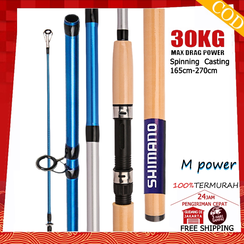 Jual SHIMANO Fishing Rod Reel Pancing Casting Reel Joran Pancing 1.65m/1.8m/2.1m/2.4m/2.7m/3.0m ...