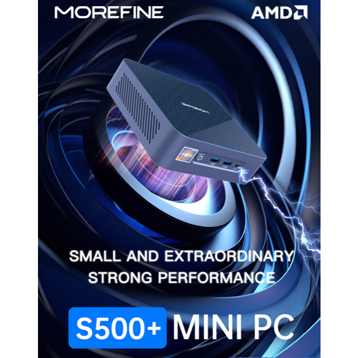 Jual Mini PC Morefine S500+ AMD Ryzen 7330U 2x NVME 1x Sata 2.5" HDMI DP USB Type C Metal Body ...