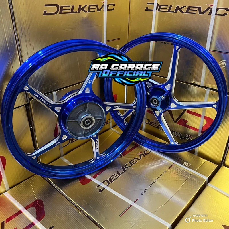 Jual VELG RACING Merk DELKEVIC D-55 P5 PNP All SatriaFU150/Satria2T ...