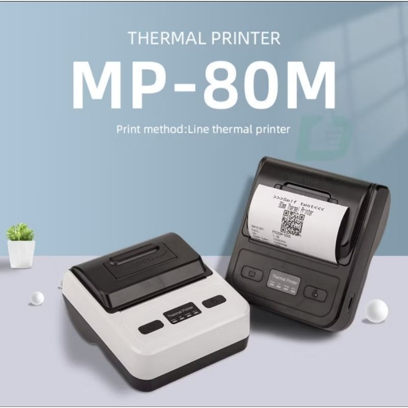 Jual Printer Thermal 80MM Bluetooth + USB Cetak ResiAlamat Kasir Nota PPOB POS Barcode Support ...