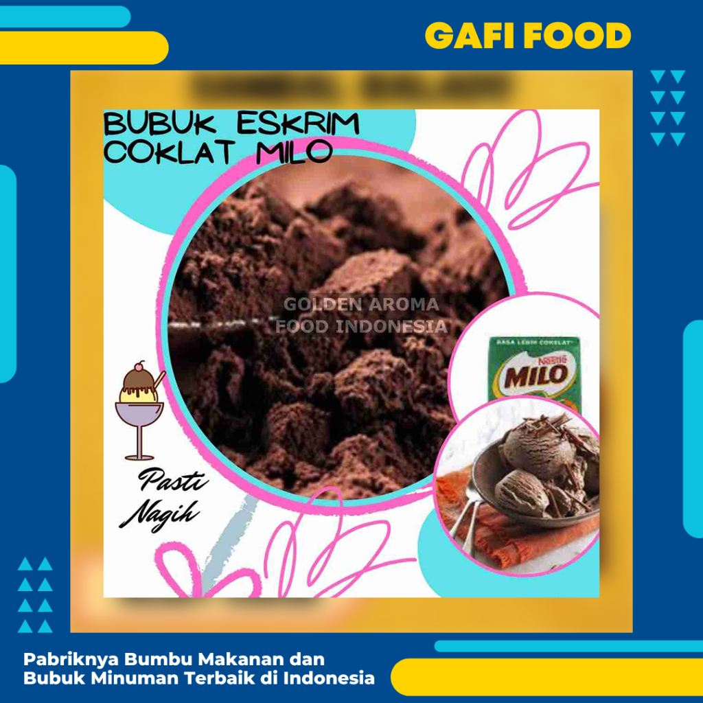 Jual Bubuk ES CREAM Aneka Rasa Coklat Milo Premix 1kg Ice Cream ...