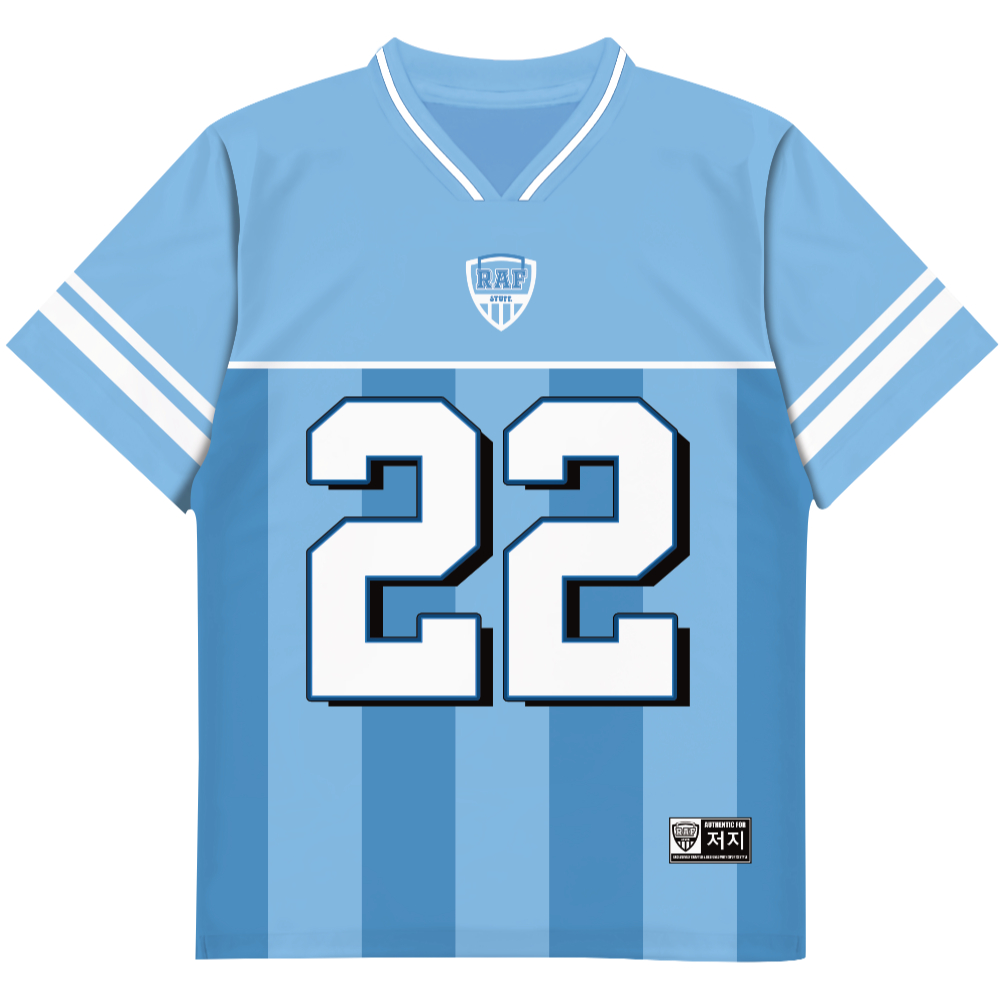 Jual Jersey Rugby Unisex Biru Muda Hockey Full Printing Casual Sport ...