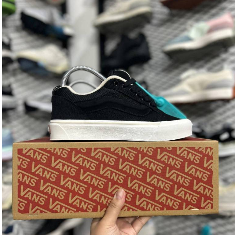 Jual sepatu sneakers pria wanita VANS KNU SKOOL BLACK SOL CREAM ...