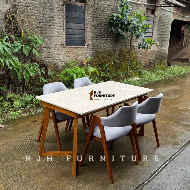 Jual SET MEJA MAKAN MARMER, BUSA MIDILI, DINING SET MARMER, DINING ...