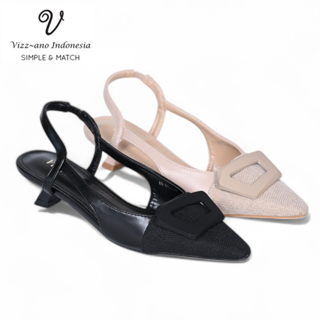 Jual Vizzano Shoes Heels Lancip Wanita Hak (3 cm) Design Amora | Shopee ...