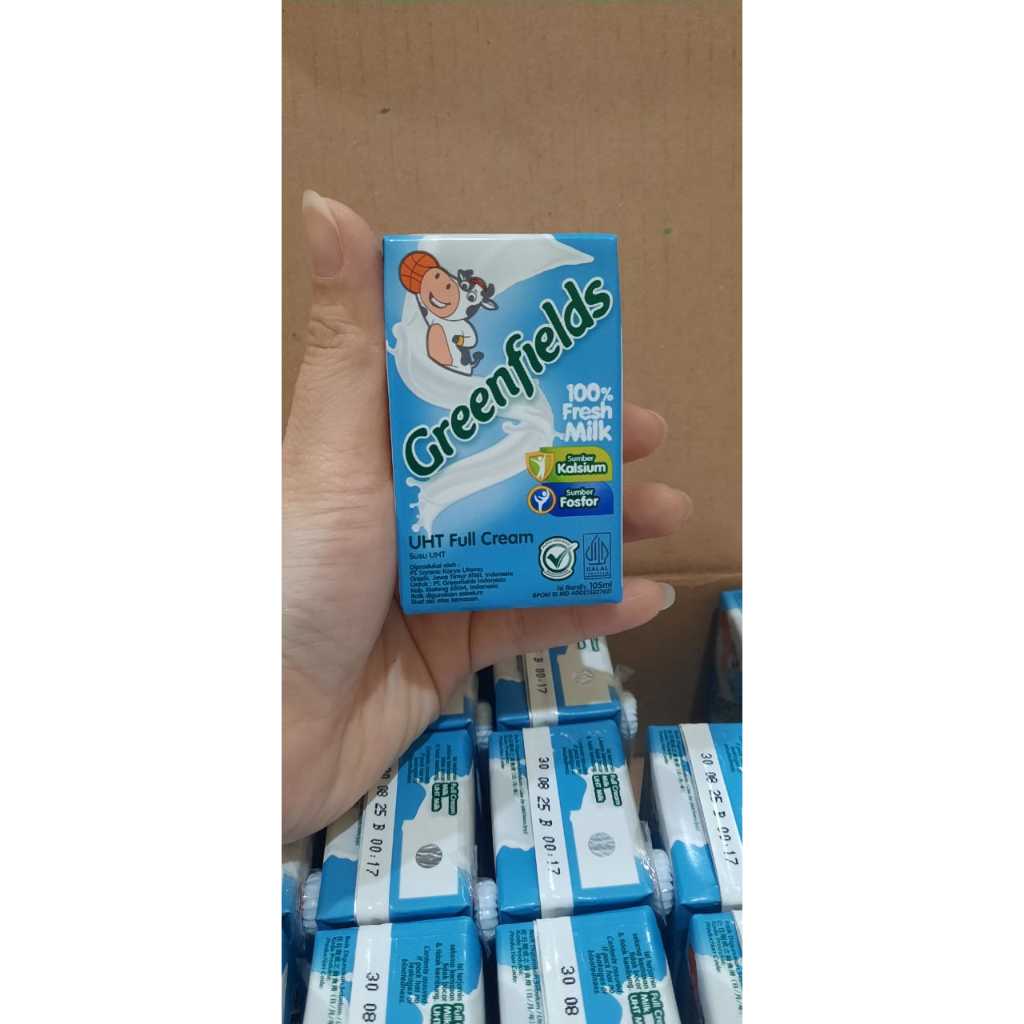 Jual GREENFIELDS susu UHT fresh milk 105ml | Shopee Indonesia