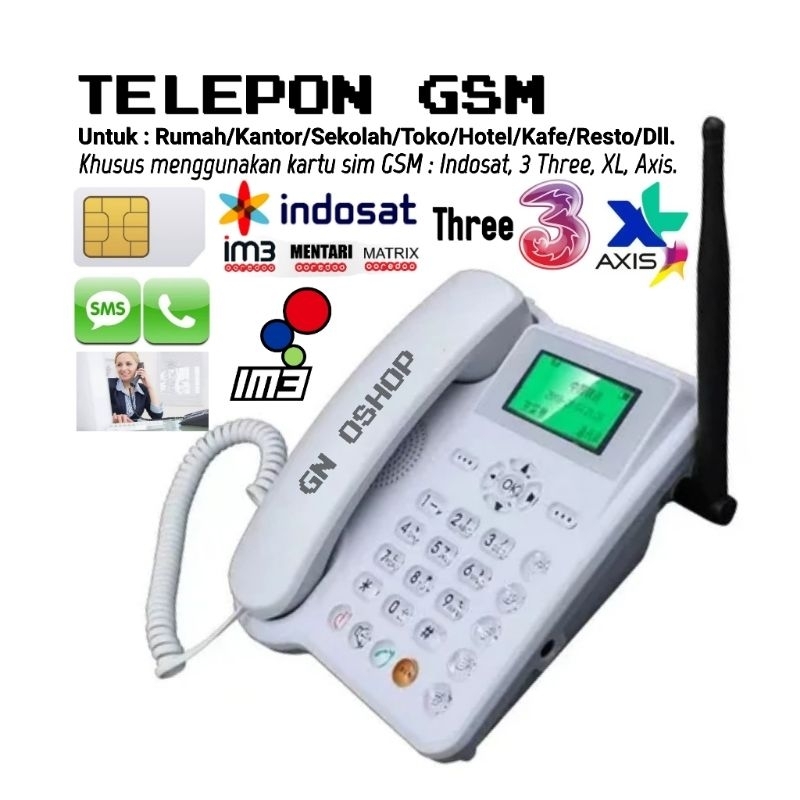 Jual Telepon GSM Rumah Kantor Pesawat Telpon Telp Telephone Slot Kartu ...