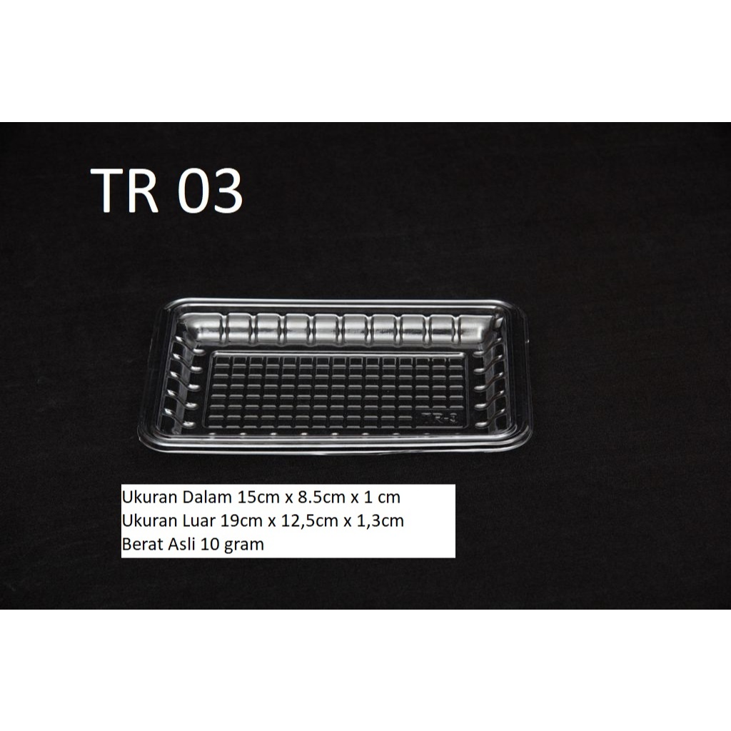 Jual Mika Tray Sayur Plastik / TR 03 Tebal Serba Guna Isi 50 pcs ...