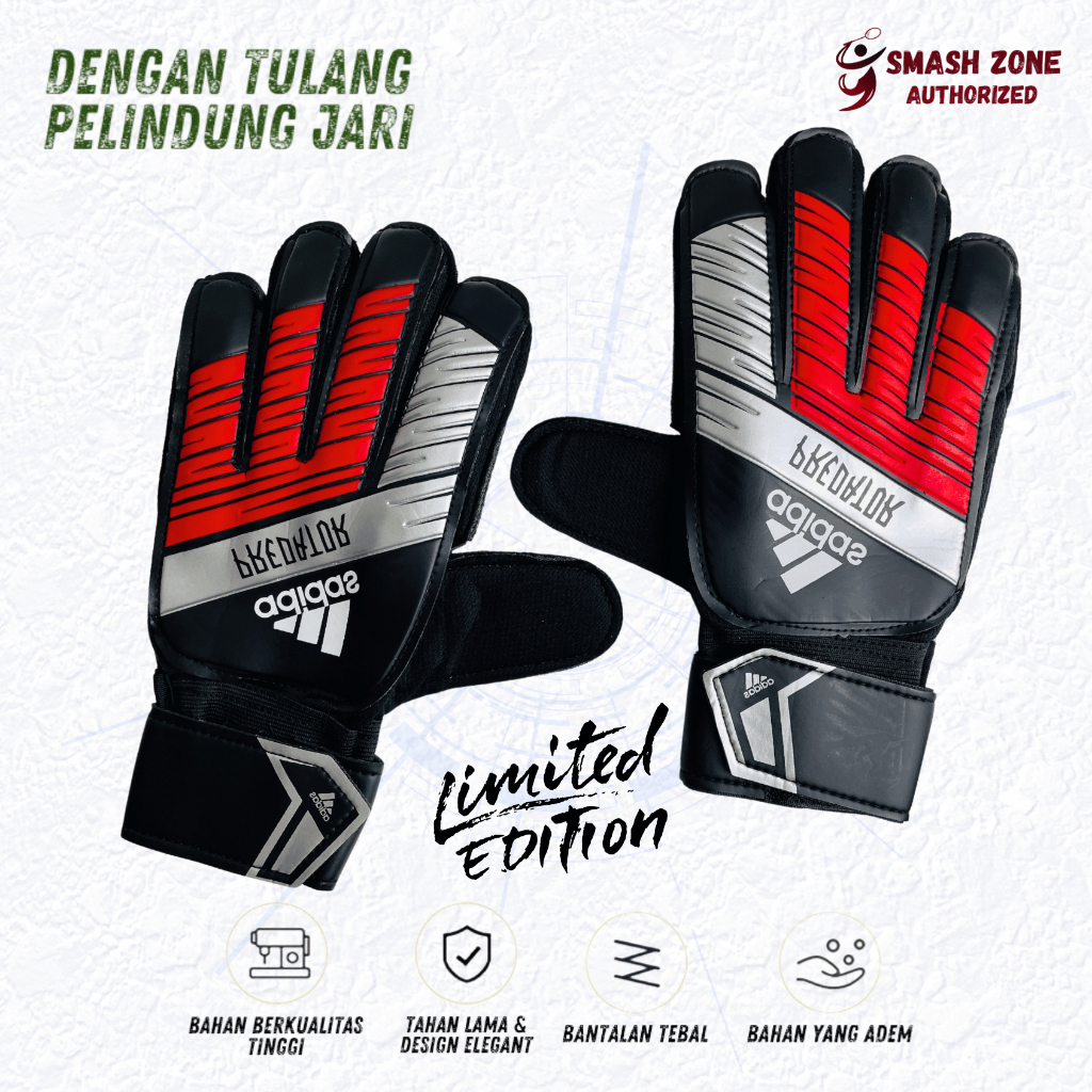 Jual Sarung Tangan Kiper Sepak Bola dan Futsal Tulang Glove Kiper ...