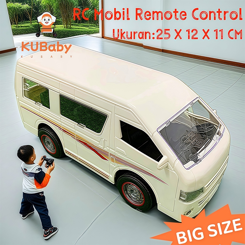 Jual KUBOY TOYOTA HIACE Kendaraan Komersial Mobil Remote Control Pick Up Carry Scale 1:16 2WD RC ...