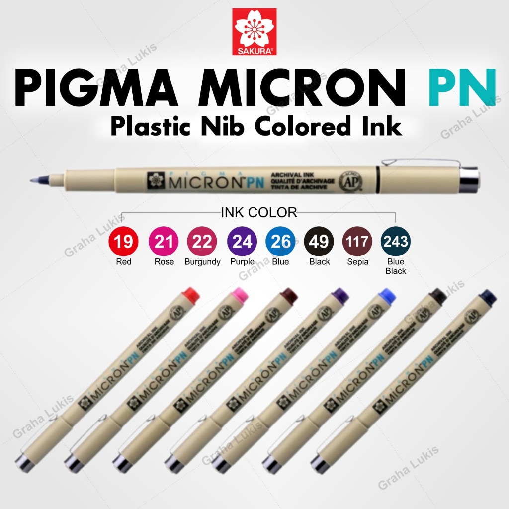 Jual HJK SAKURA PIGMA MICRON PEN PN (Plastic Nib) | Shopee Indonesia