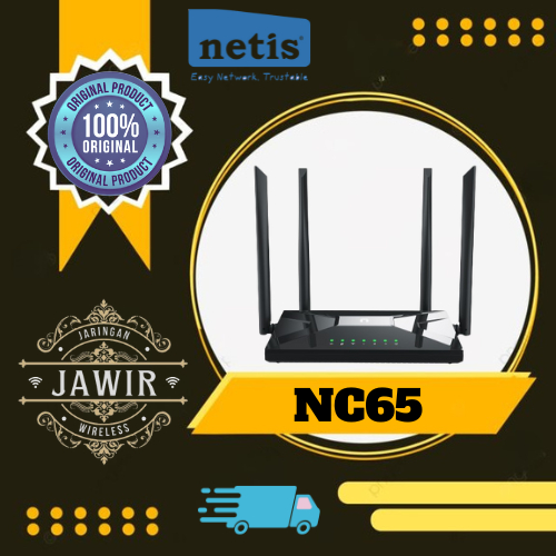 Jual Netis NC65 AC1200 Wireless Dual Band Gigabit Router | Shopee Indonesia