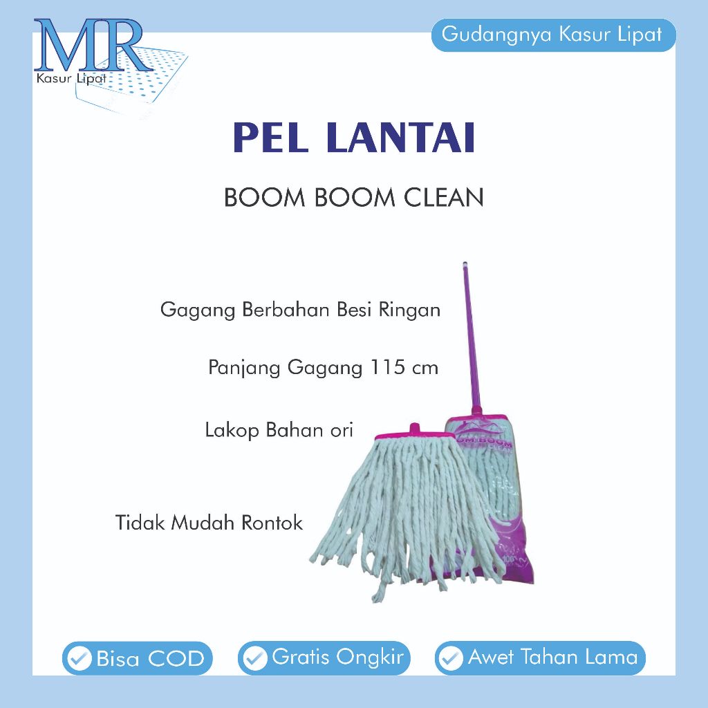 Jual Pel Lantai Sumbu BOOM BOOM CLEAN l Pel Cotton Lantai Murah l Lap ...