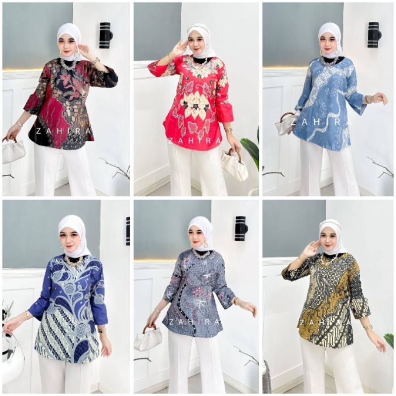 Jual Polymicro Batik | Batik kerja cewek | Blus Batik | Batik Cewek ...