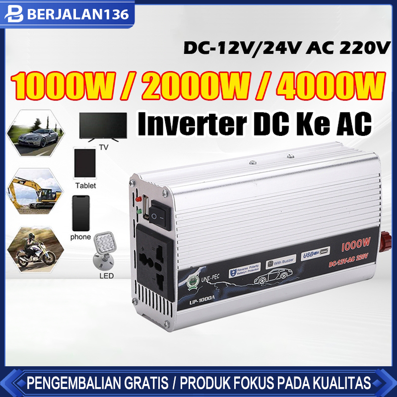 Jual Power Inverter 220W 500W 1000W 2000W 4000W Inverter DC 12V to AC ...