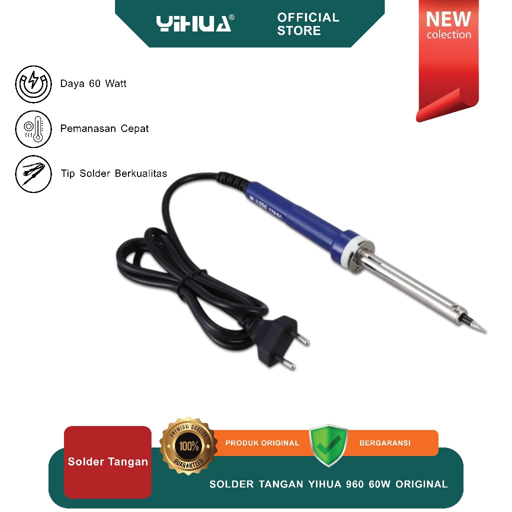 Jual SOLDER TANGAN YIHUA 960 60W ORIGINAL | Shopee Indonesia