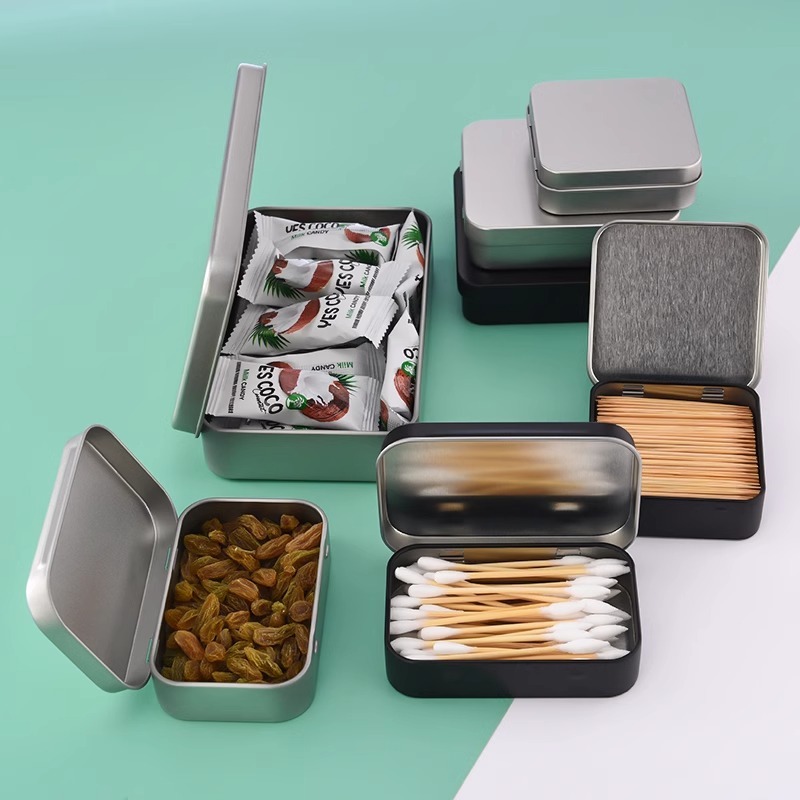 Jual BOX TEMPAT PENYIMAPANAN POLOS SIZE 9,5 X 6 CM/Tin Case Kotak ...