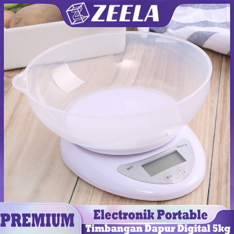 Jual Timbangan Dapur Digital 5kg Electronic Kitchen Scale Mangkok ...