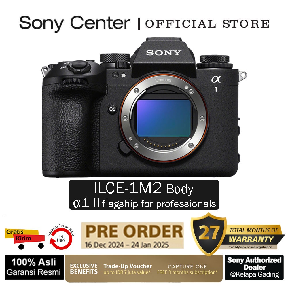 Jual SONY CENTER Sony Alpha a1 II Mirrorless Body Only / Sony a1 mark ...