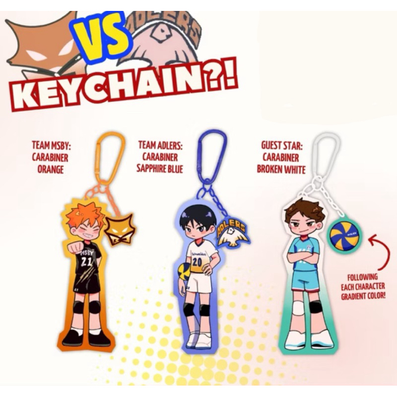 Jual KEYCHAIN HAIKYUU! (MSBY VS ADLERS SERIES) | Shopee Indonesia