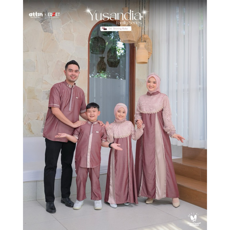 Jual ATTIN - Yusandia Shining Ruby / FAMILY Set Couple Keluarga 2025 ORIGINAL BY ATTIN HIJAB ...