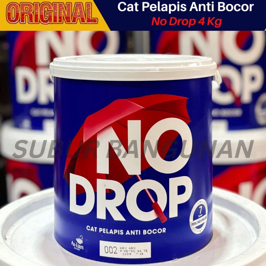 Jual Cat Tembok No Drop Cat WaterProofing Cat Pelapis Anti Bocor 4 Kg | Shopee Indonesia