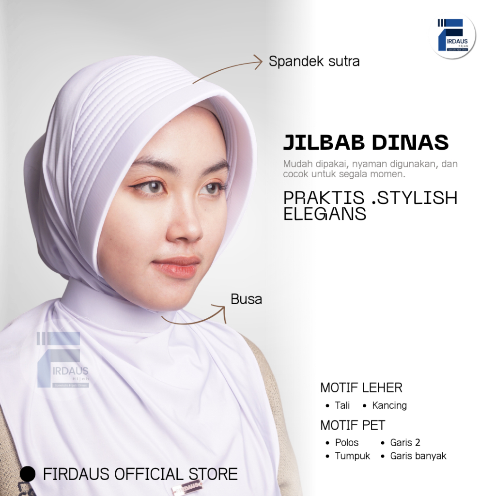 Jual FIRDAUS - Jilbab dinas perawat (KEJAKSAAN, SATPOL PP, ASN PNS ...