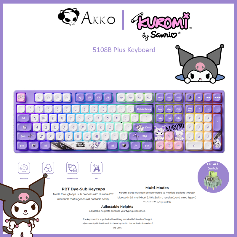 Jual Akko 5108B Plus - Kuromi Limited Edition Gaming Keyboard | Shopee ...
