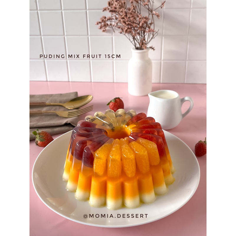 Jual Puding Mix Fruit ( size 15cm) / Puding Buah Puding Hampers ...