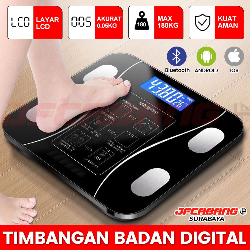 Jual Timbangan Berat Badan Digital Kesehatan Badan Alat Ukur Pengukur ...