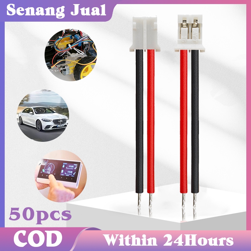 Jual 50Pcs Socket Mini Micro Ph2.0 2p Male Female Pin Konektor 2 Pin Plug Dengan Kabel Panjang ...