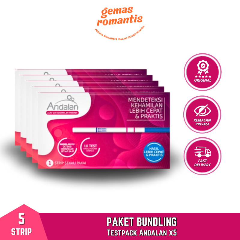 Jual Test pack Andalan 5 Strip Alat Tes Kehamilan Pregnancy Test ...