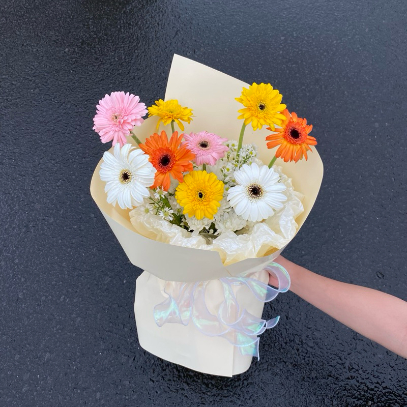Jual Infleurens Fresh Flowers ( bunga segar asli) Nancy Gerbera Bouquet ...