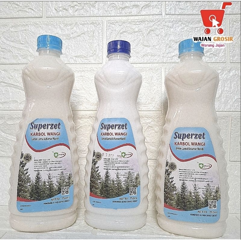 Jual Karbol Lantai & Kamar Mandi SuperZet 750ml Pembersih Cairan ...