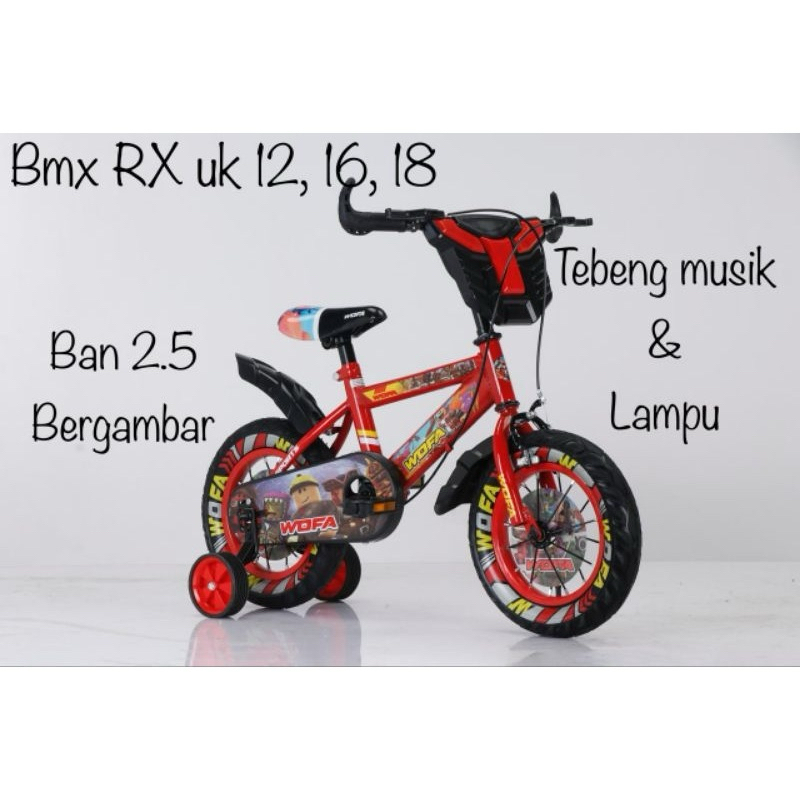 Jual Sepeda Anak Laki Laki BMX 16 inch 18 inch Wofa RX Lego Ban 2.50 ...
