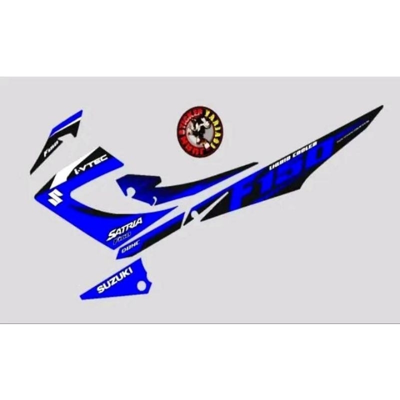 Jual Stiker Motor Satria Fu facelift Biru Bintang | Shopee Indonesia