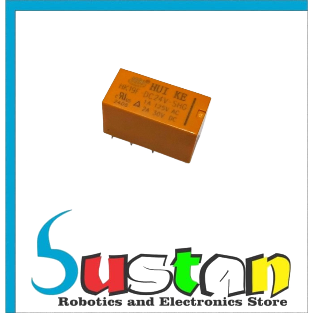 Jual RELAY 24V DC 8P 1A 125VAC 2A 30VDC HUI KE HK19F-DC24V-SHG RELAY ...