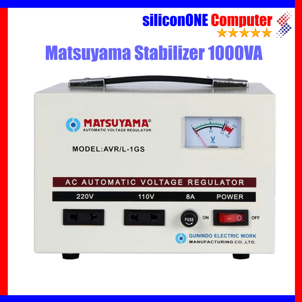 Jual Stavol Matsuyama 1000 VA 1 Phase / AVR / Stabilizer 1000VA ...