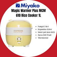 Jual MIYAKO MCM-610 MAGIC COM 1 LITER 3 IN 1 MIYAKO RICE COOKER 300 ...
