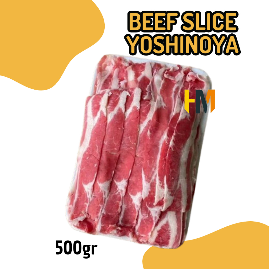 Jual Beef Slice Yoshinoya 500gr/Slice Daging Lemak/Slice Daging Enak ...