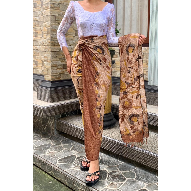 Jual kain batik set selendang | Shopee Indonesia