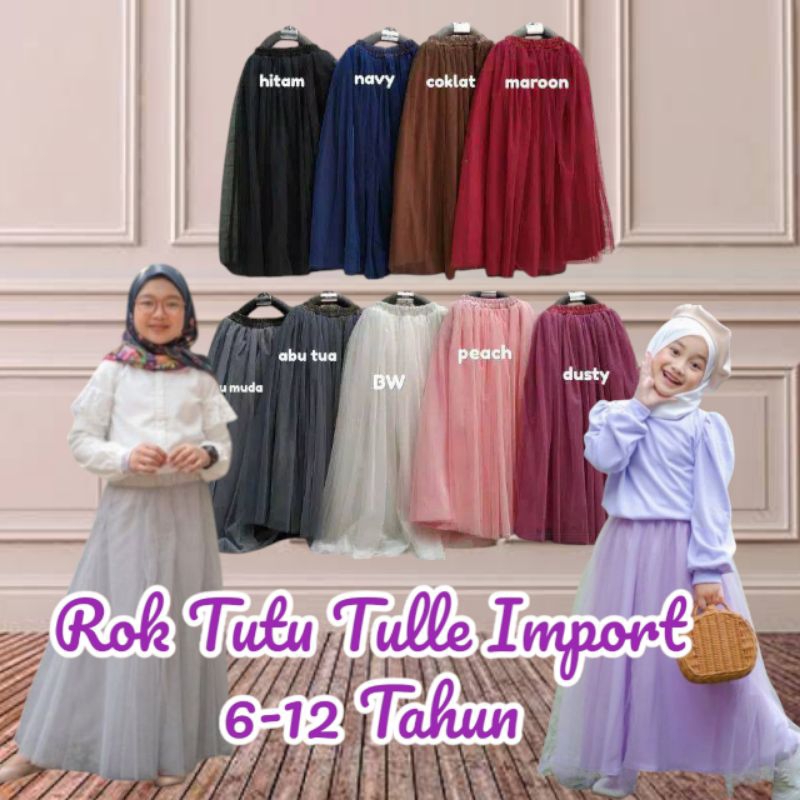Jual (Usia 6 -12 Tahun) TERLARIS!! MEKAR DAN HALUS Rok Tutu Tulle ...