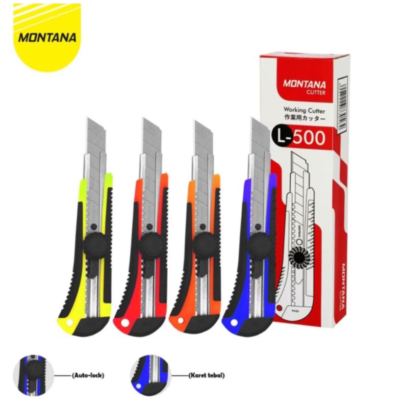 Jual cutter besar/kater besar L500 MONTANA | Shopee Indonesia