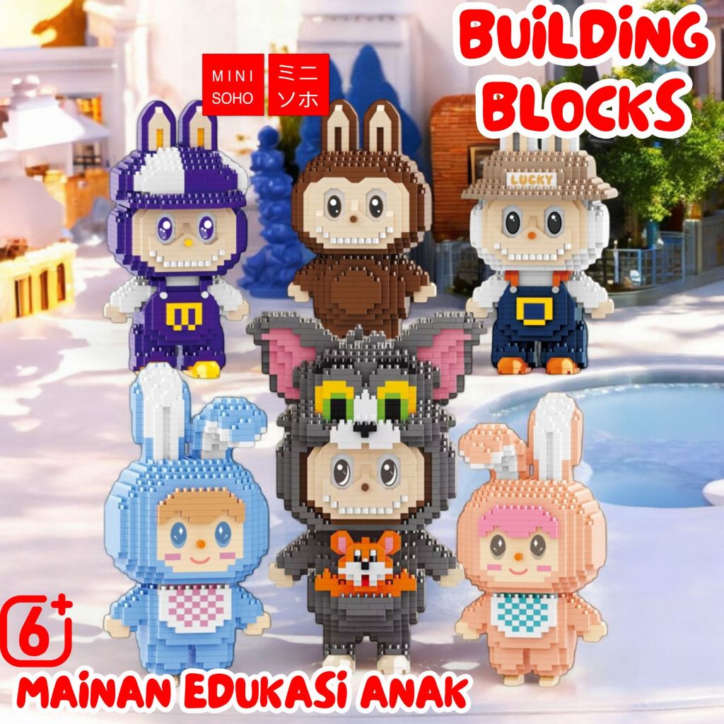 Jual Nano Labubu Puzzle Block Brick DIY Mainan Edukas Blok Susun Blocks ...